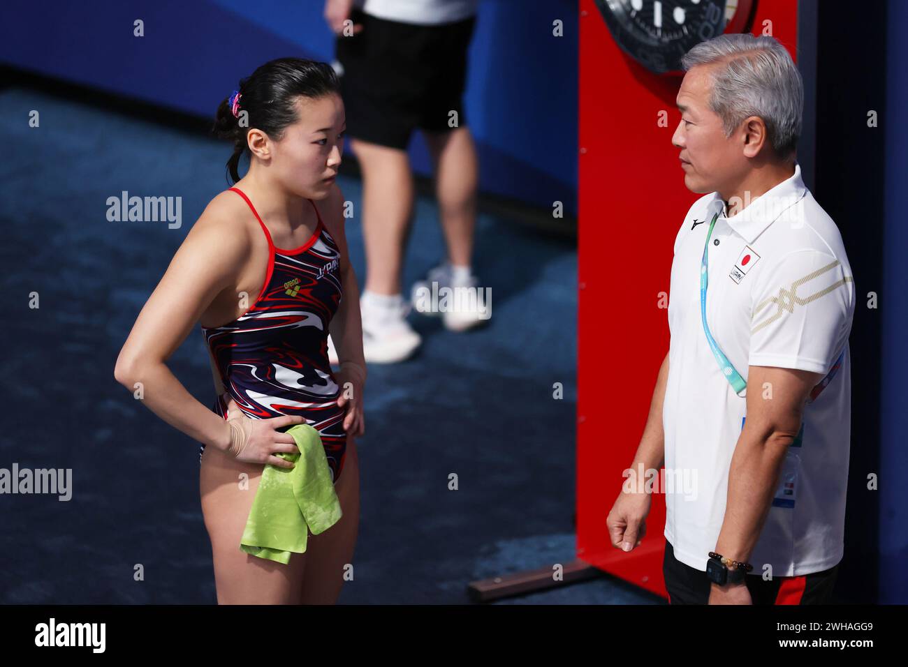 Doha, Qatar. 9th Feb, 2024. (L to R) Sayaka Mikami, Chimaki Yasuda (JPN) Diving : World Aquatics ...