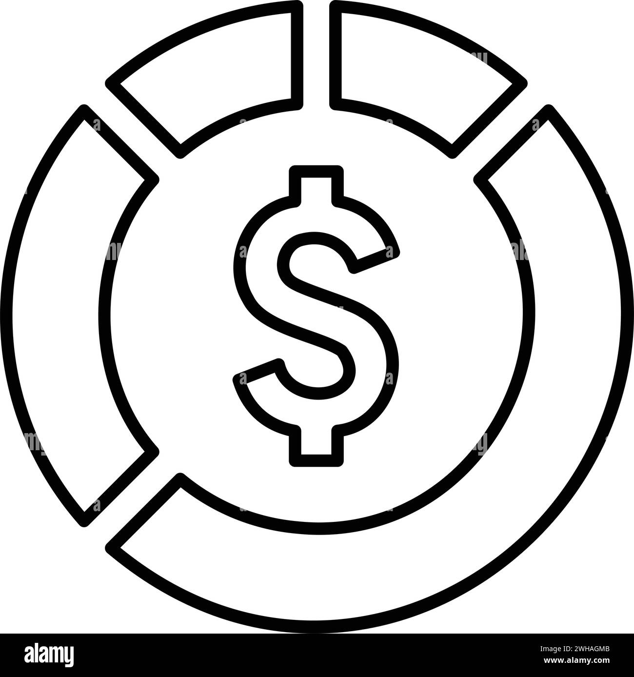 Market Share icon. Flat style vector EPS use in infographics,web design ...