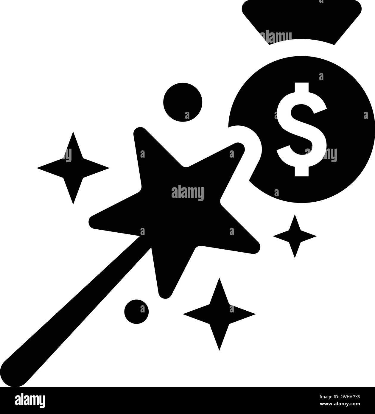 Money Wizard icon. Flat style vector EPS use in infographics,web design ...