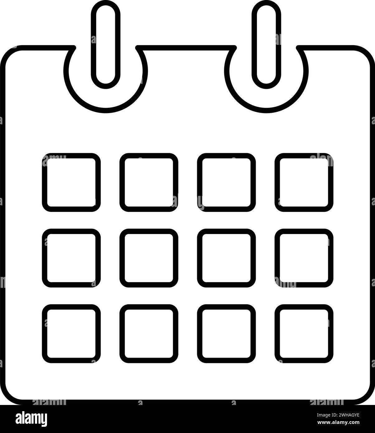 Calendar icon. design template vector illustration for graphic and web ...