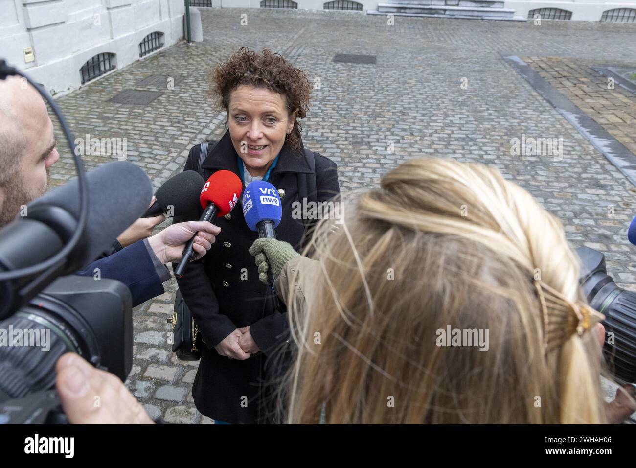 Brussels, Belgium. 09th Feb, 2024. Flemish Minister of Mobility, Public ...