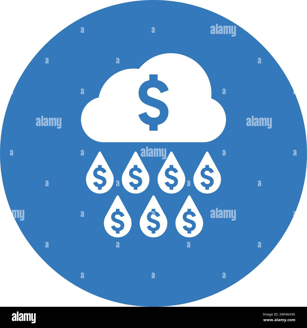 Money Rain icon. Flat style vector EPS use in infographics,web design ...