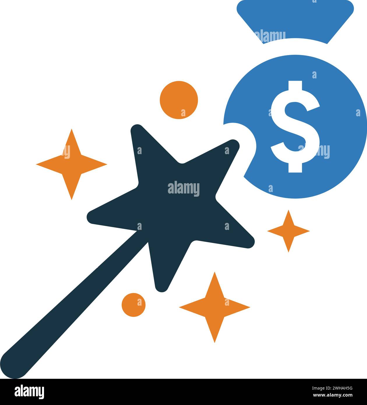 Money Wizard icon. Flat style vector EPS use in infographics,web design ...