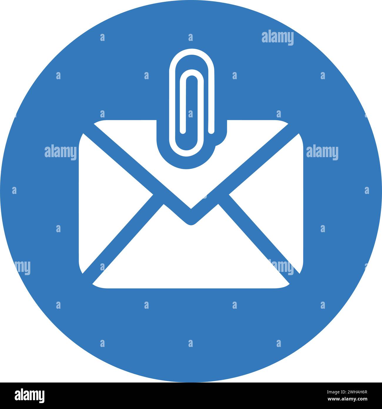 Mail Attachment icon. design template vector illustration for graphic ...