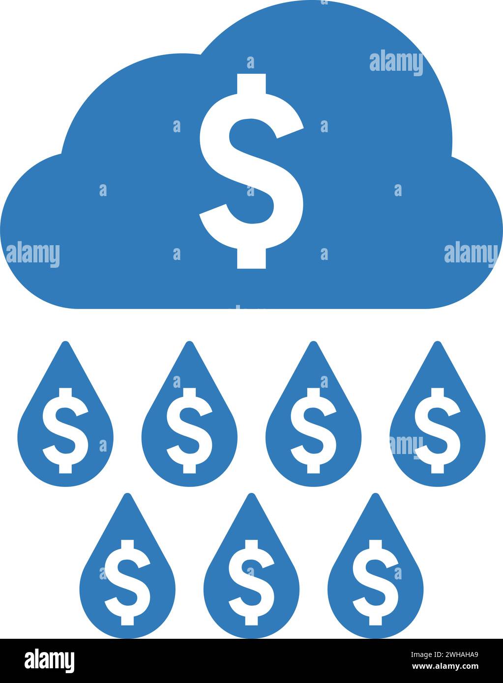 Money Rain icon. Flat style vector EPS use in infographics,web design ...