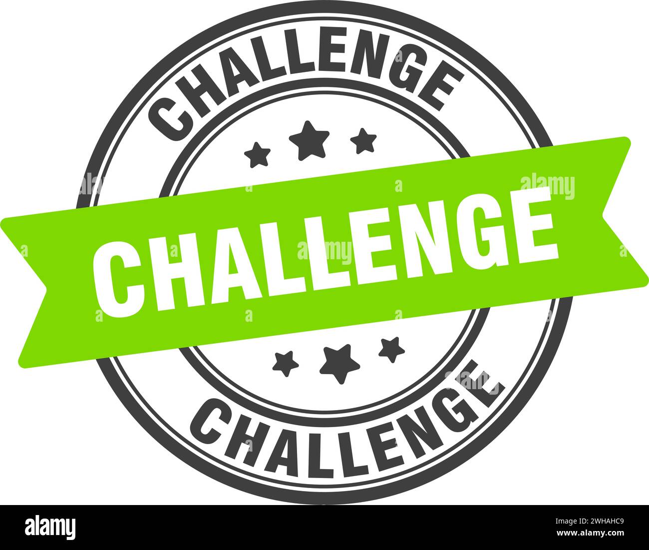 challenge stamp. challenge round sign. label on transparent background ...