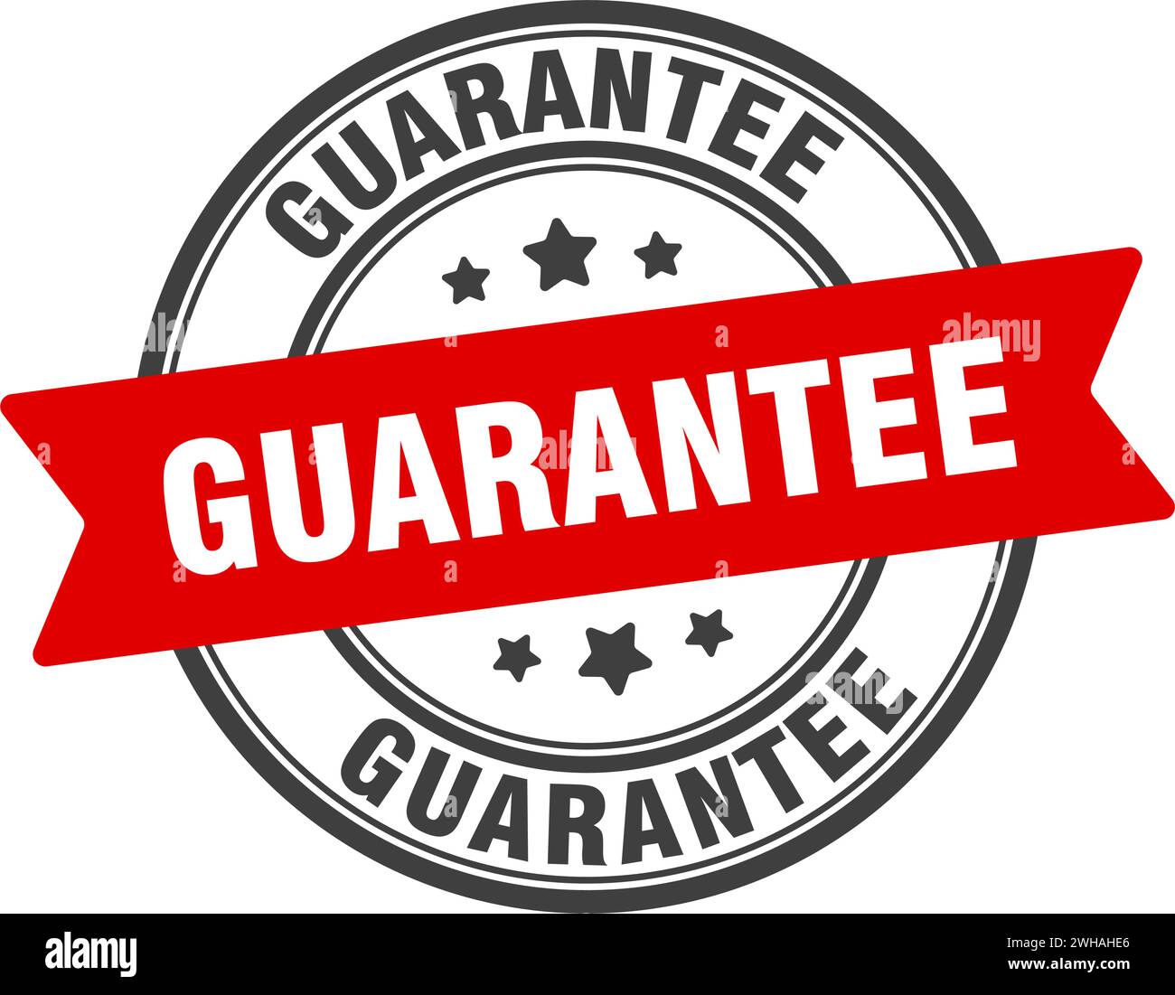 guarantee stamp. guarantee round sign. label on transparent background ...