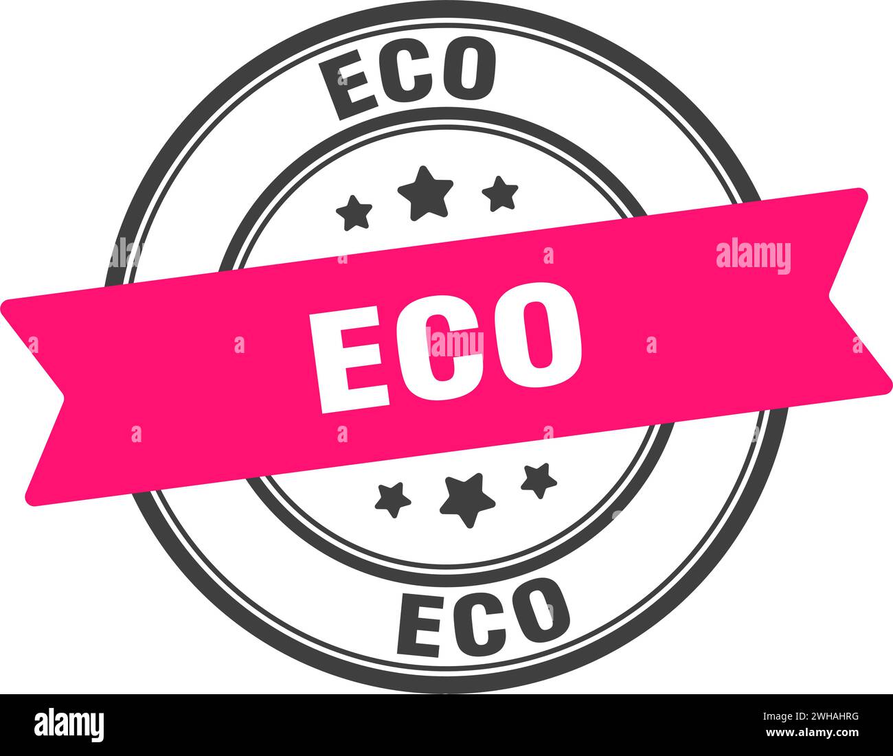eco stamp. eco round sign. label on transparent background Stock Vector ...