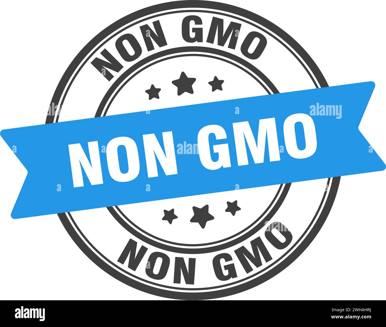non gmo stamp. non gmo round sign. label on transparent background ...