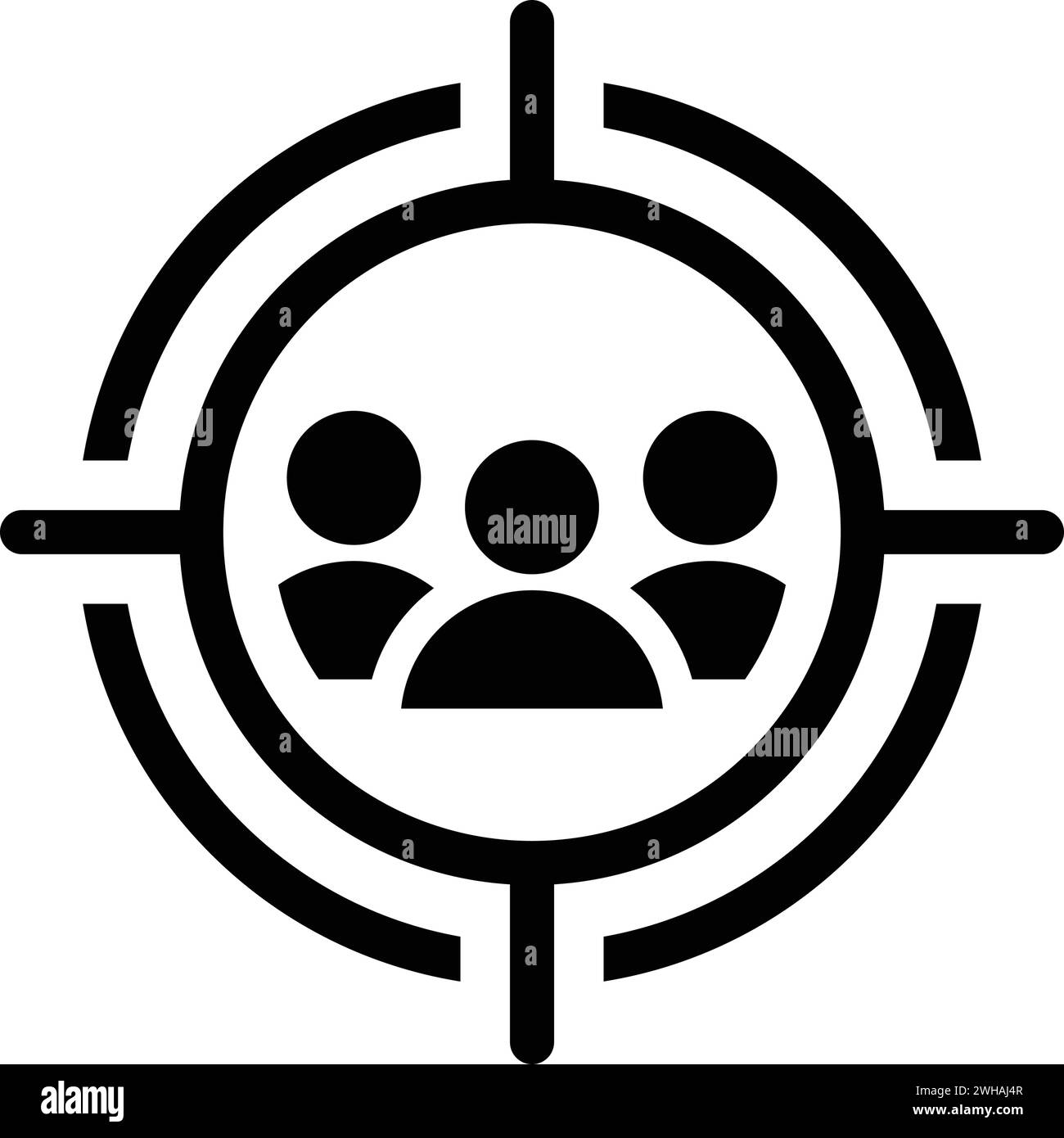 Target Audience icon. Fully editable vector EPS use for printed ...