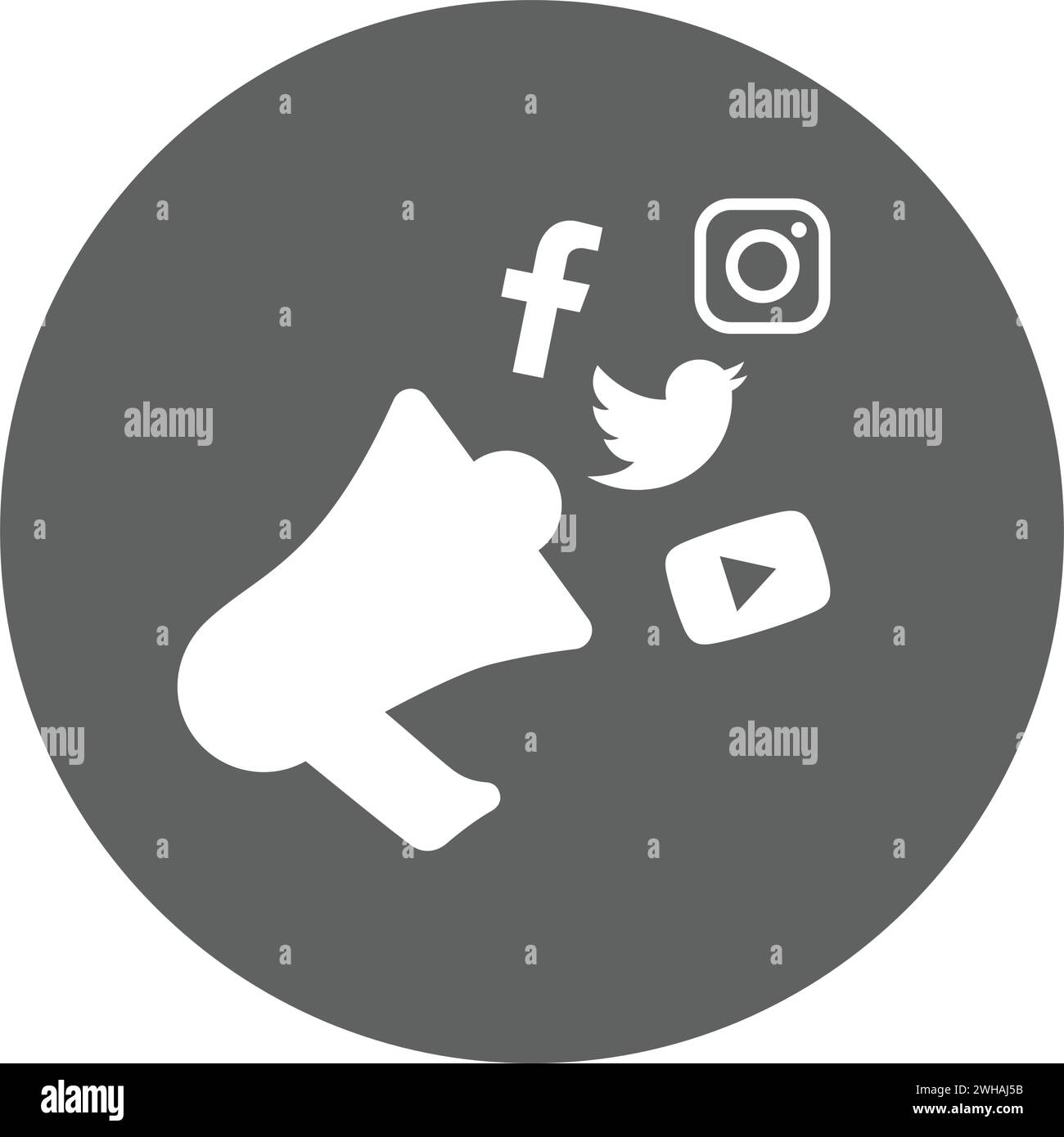 Social Media Campaign icon. Fully editable vector EPS use for printed ...