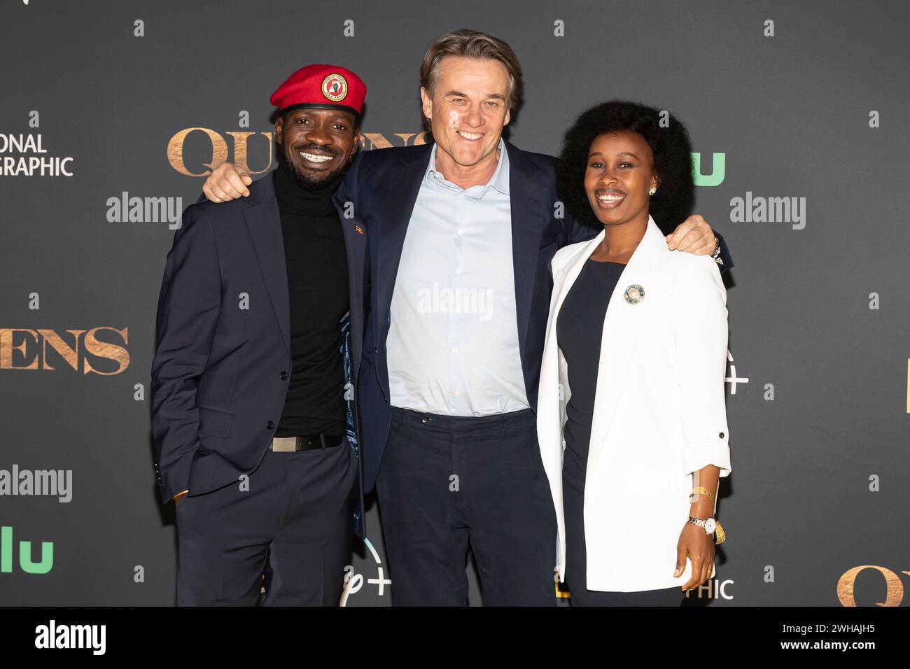Los Angeles, USA. 08th Feb, 2024. Bobi Wine, Christopher Sharp and ...