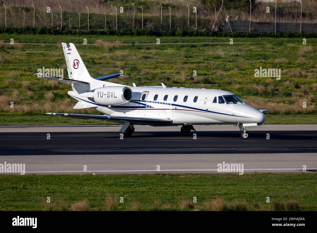 Prince Aviation Cessna 560XL Citation XLS (REG: YU-SVL) making a 180 ...