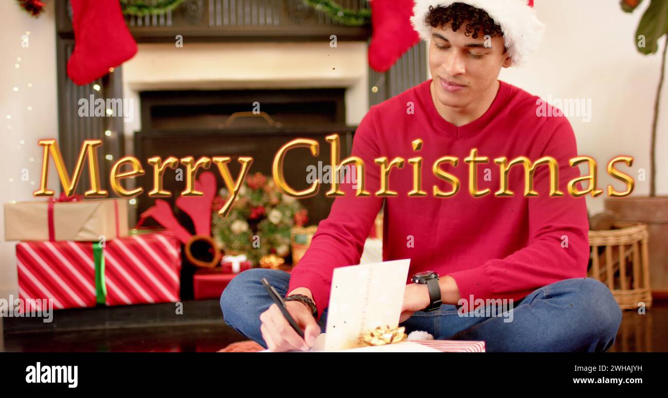 Writing christmas greeting cards hi-res stock photography and images ...
