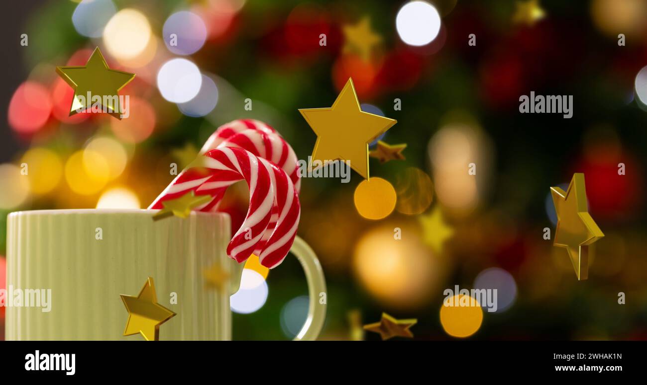 Animation stars christmas candy canes hi-res stock photography and ...