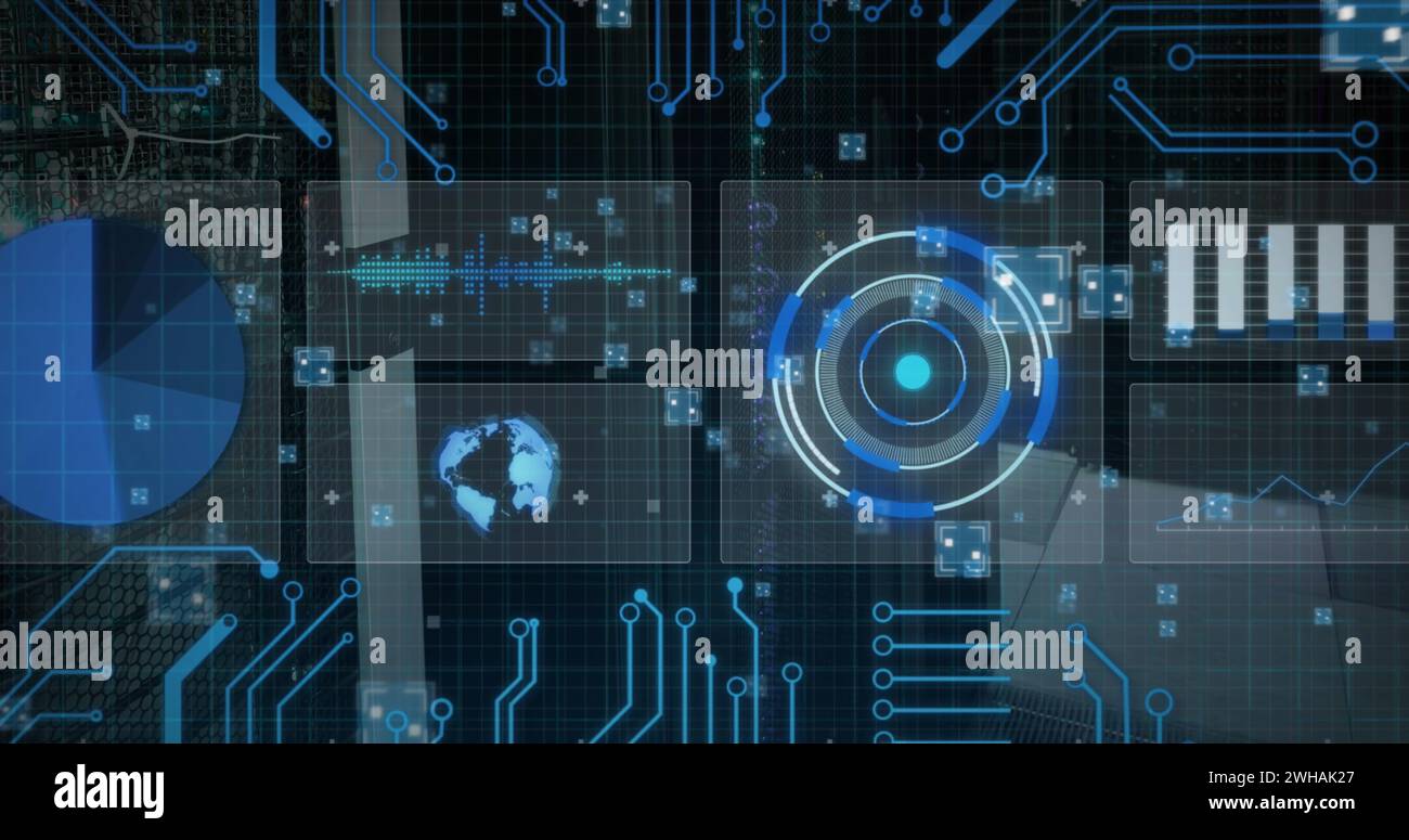 Image of data processing and computer circuit boards Stock Photo - Alamy