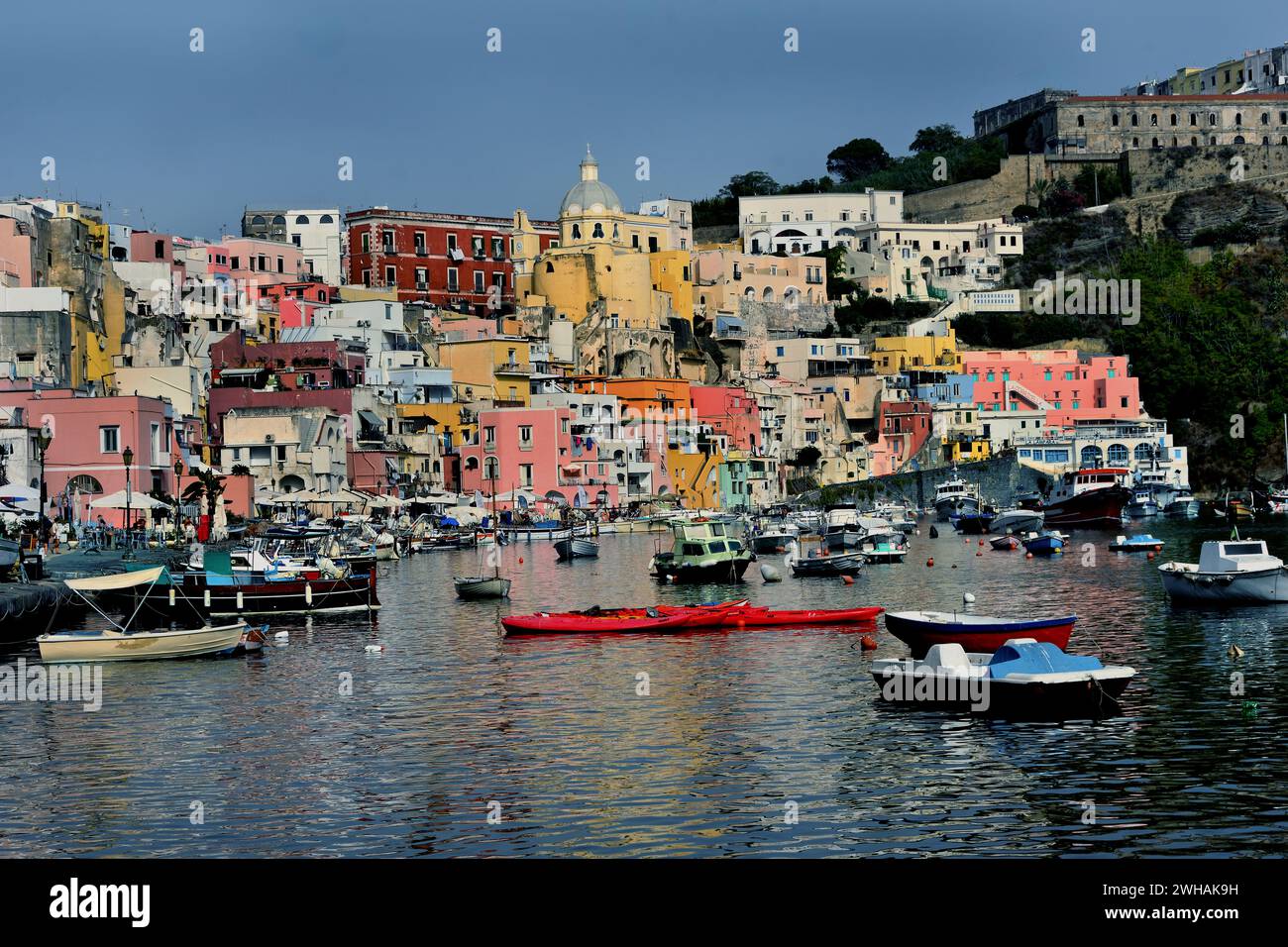 Procida island - Village Corricella Procida island near Naples, Italy ...