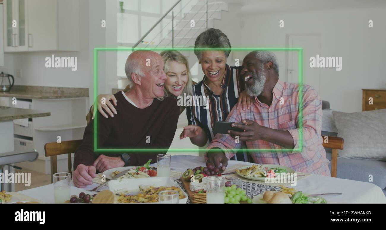 Animation diverse business people talking hi-res stock photography and ...