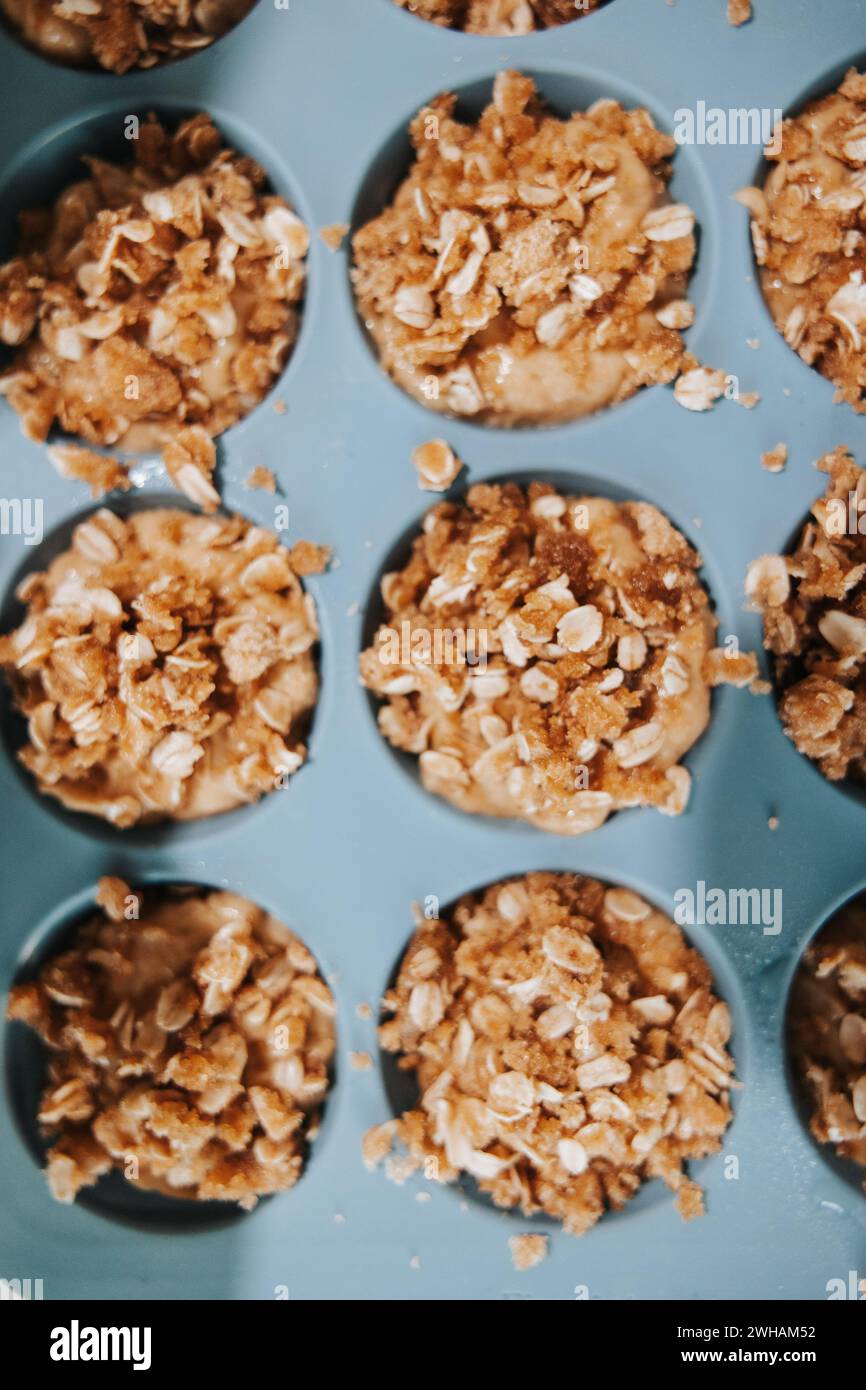 Freshly baked banana muffins hi-res stock photography and images - Alamy