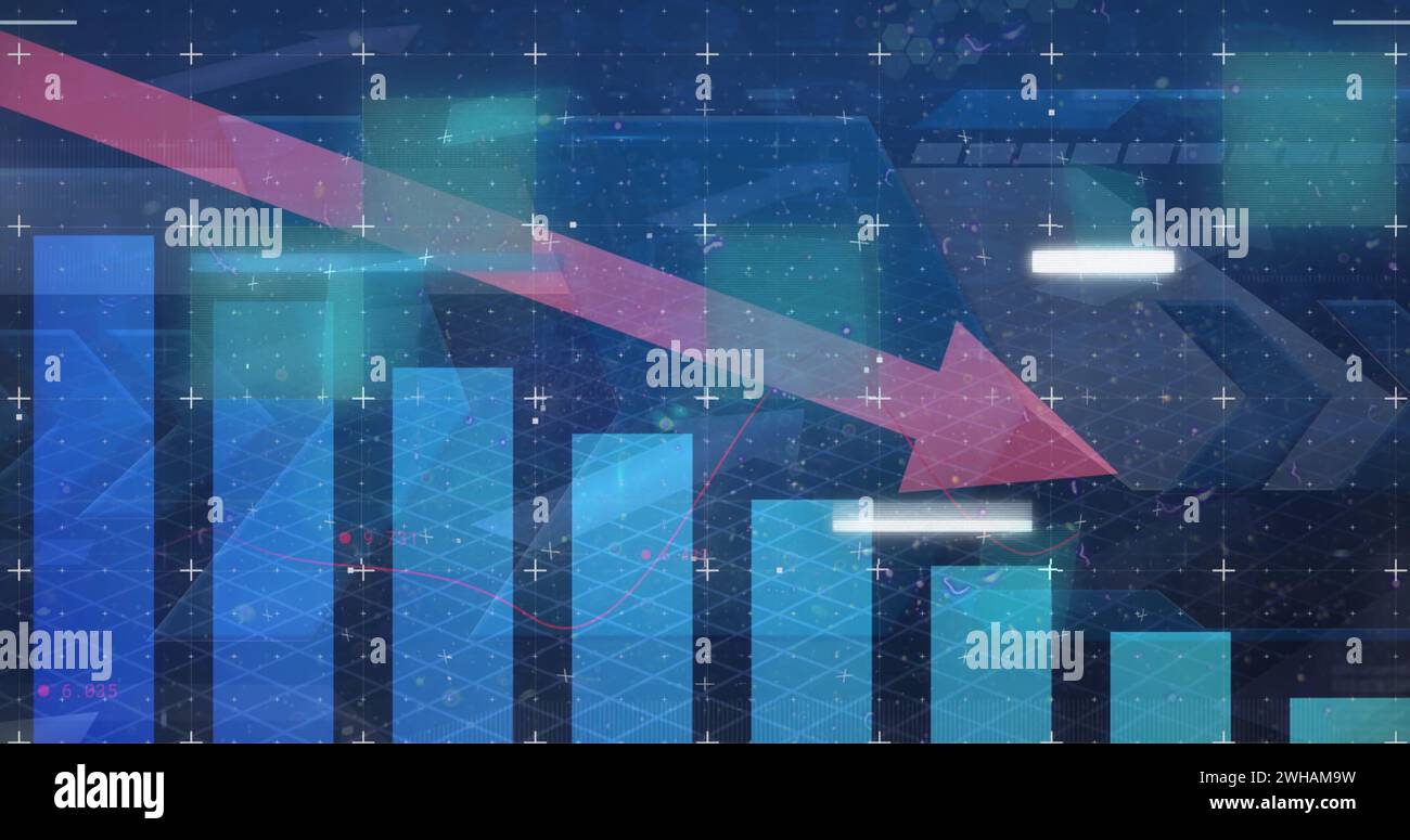 Descending data analytics graphic hi-res stock photography and images ...