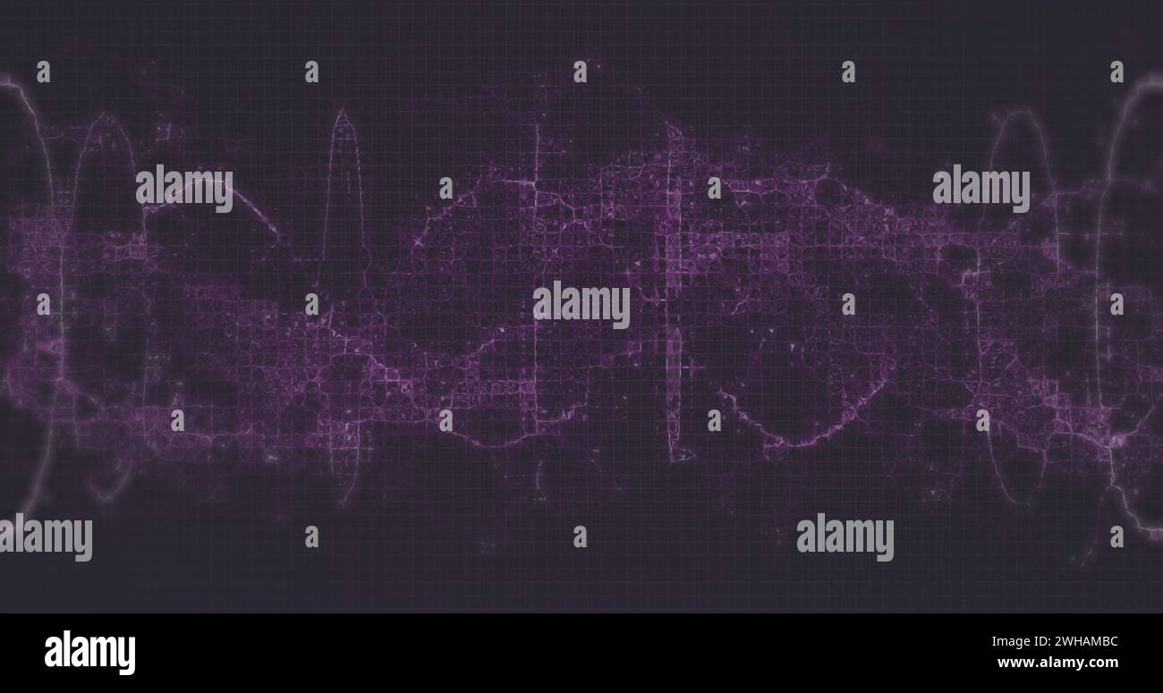 Image of lightning icon over dna strand Stock Photo - Alamy