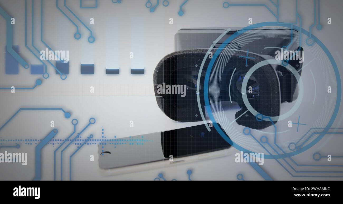 Round scanner and microprocessor connections over smartphone and vr ...