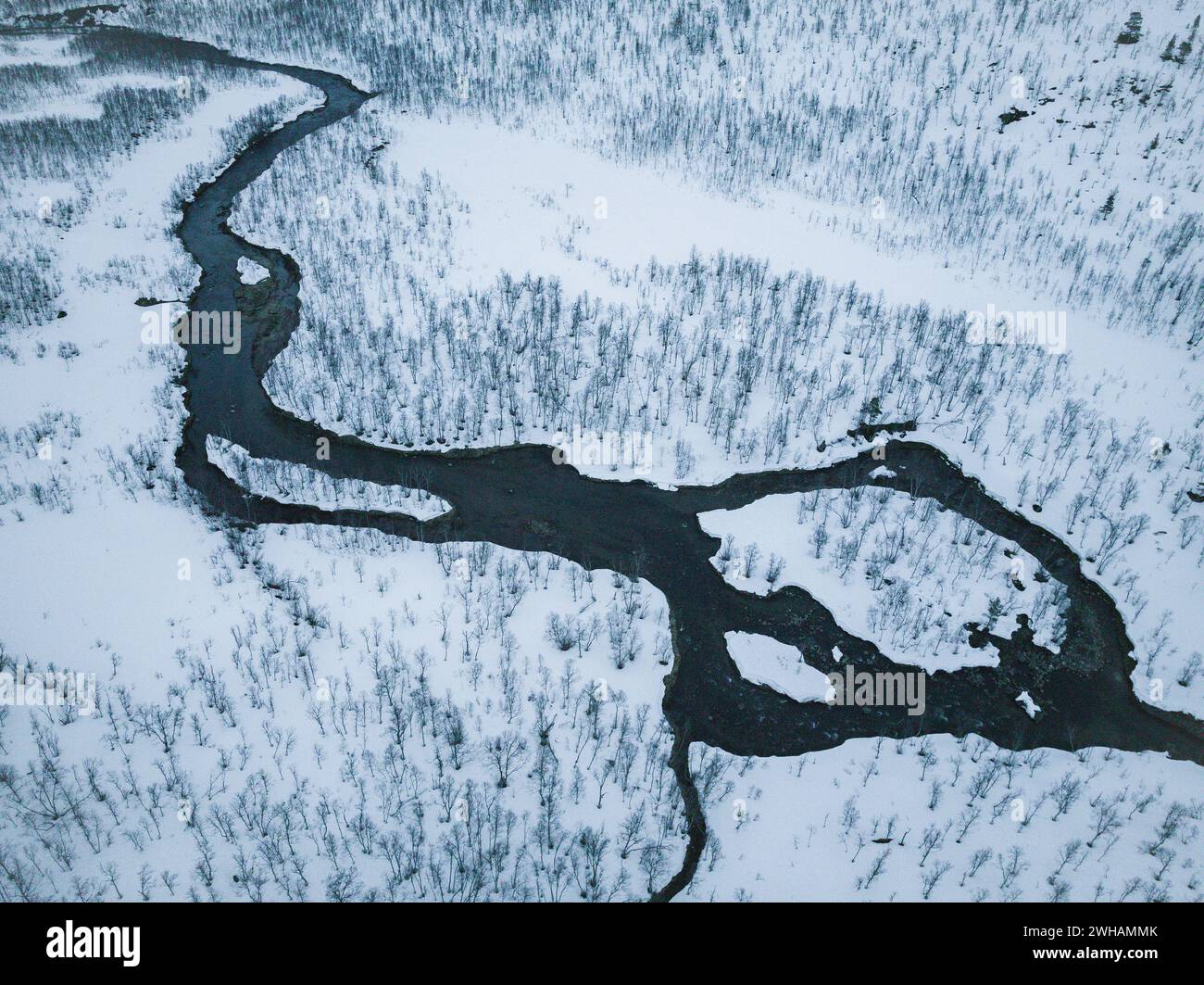 Snowcapped forest aerial hi-res stock photography and images - Alamy