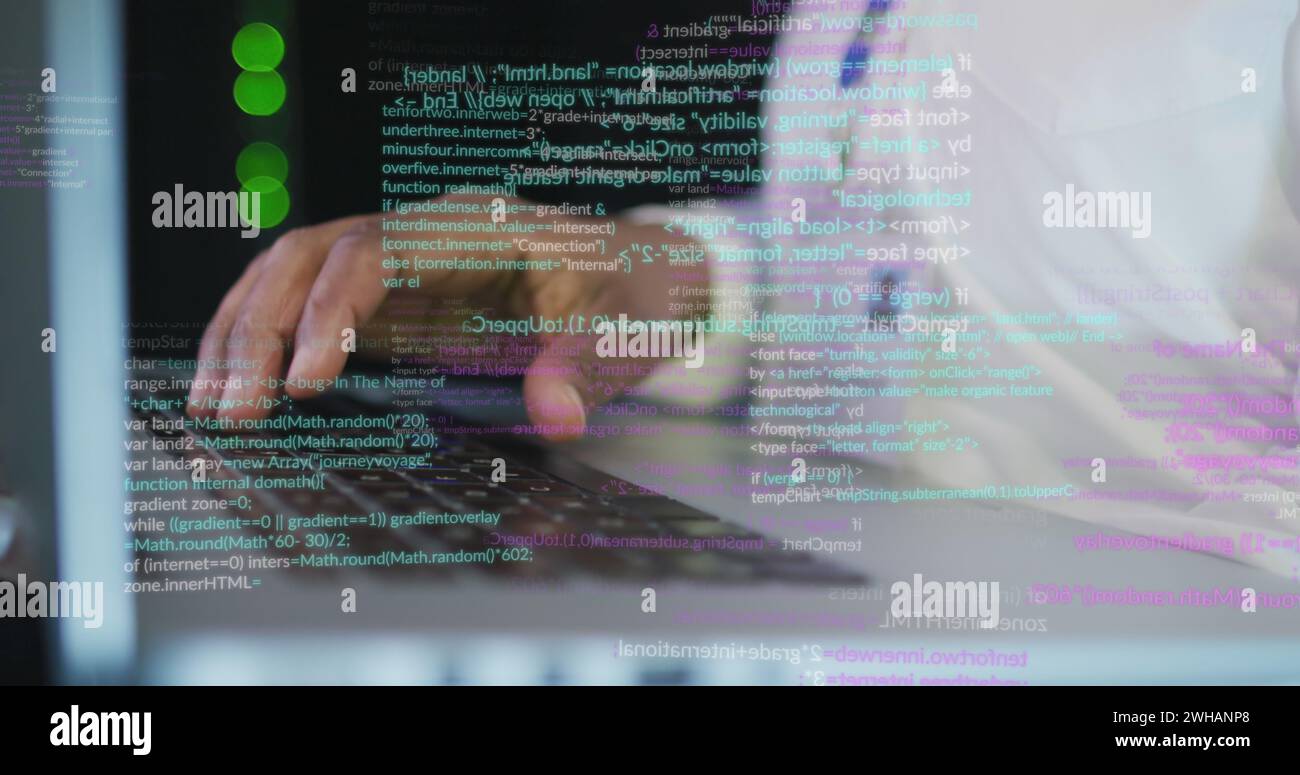 Image of data processing over african american female it engineer and computer servers Stock ...