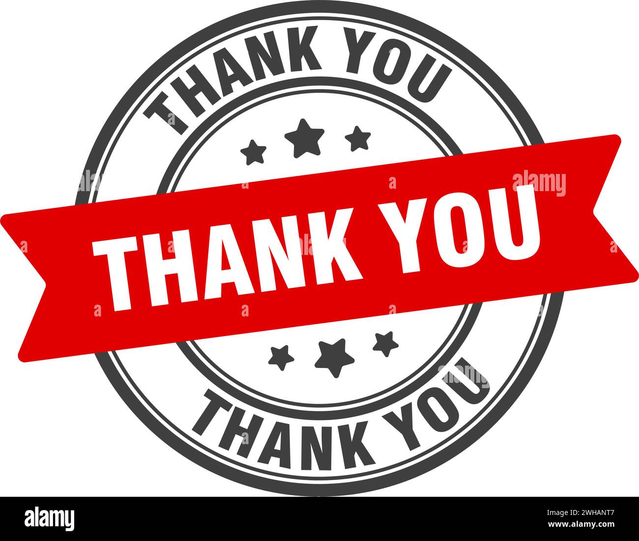 thank you stamp. thank you round sign. label on transparent background ...