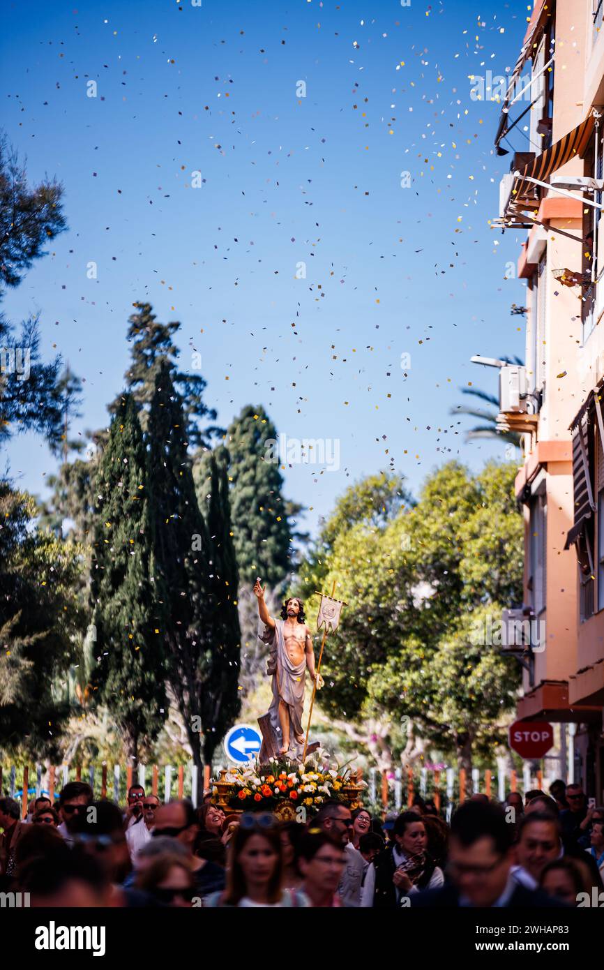 The Risen Christ in procession through Villajoyosa Stock Photo - Alamy