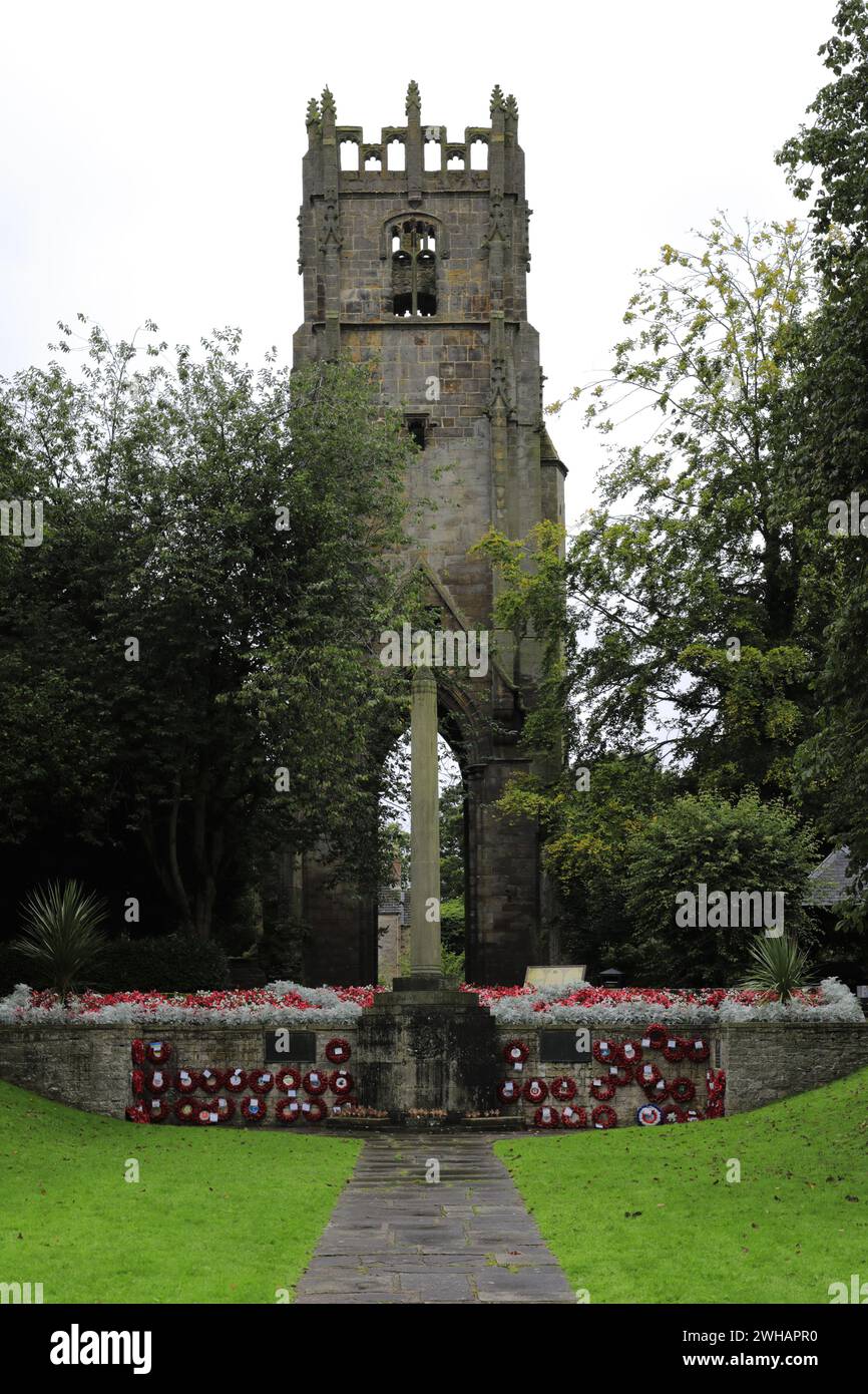 The war memorial and Grey Friars Bell Tower; Richmond City; North ...