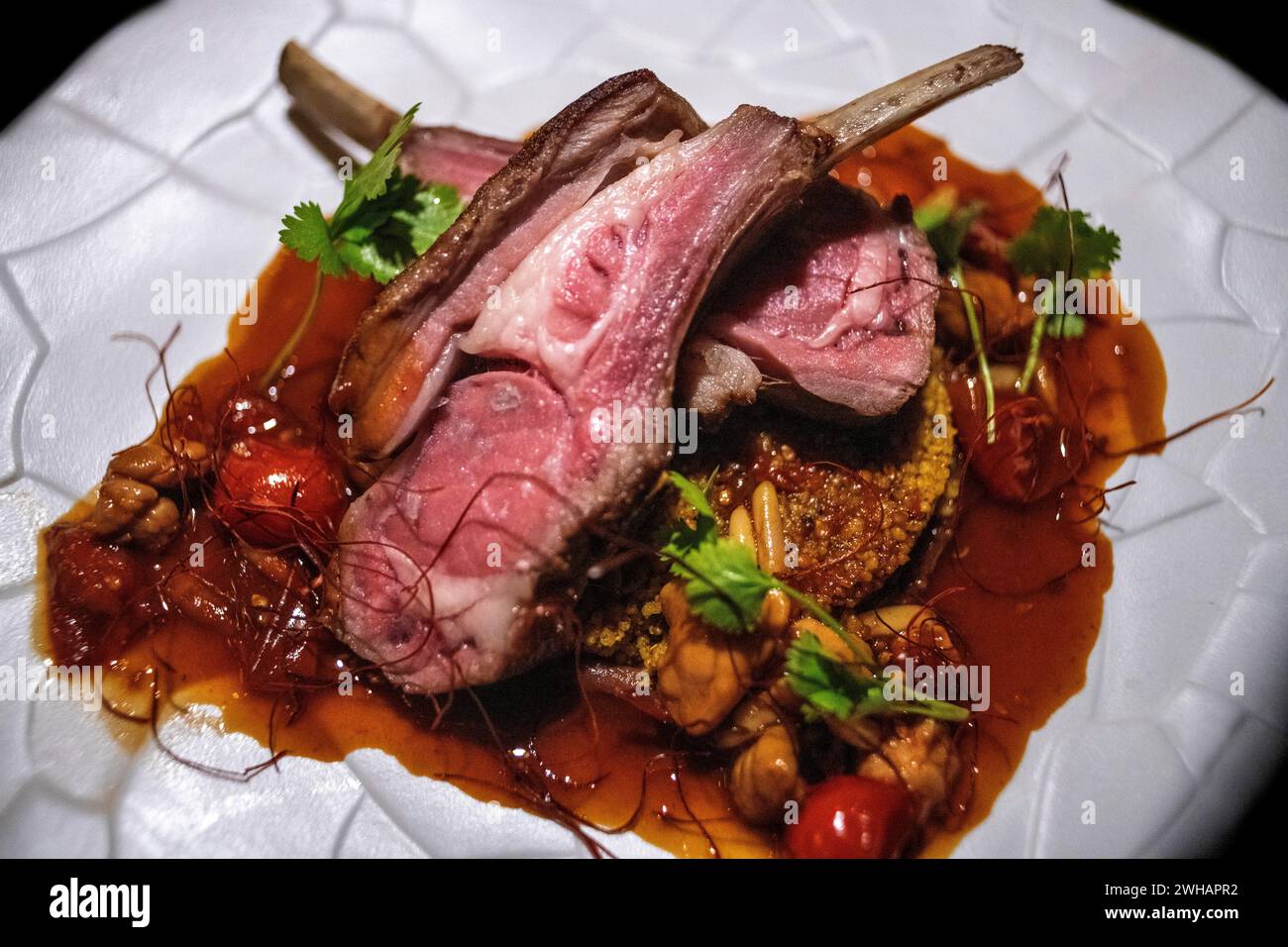 Maldivian style lamb ribs dish in the restaurant of Six Senses Laamu ...