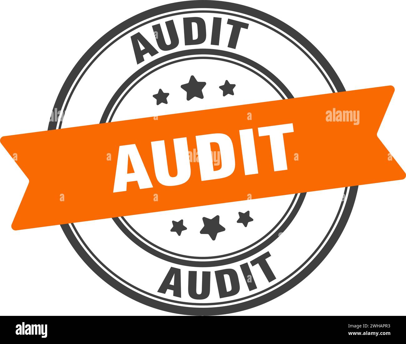 audit stamp. audit round sign. label on transparent background Stock ...