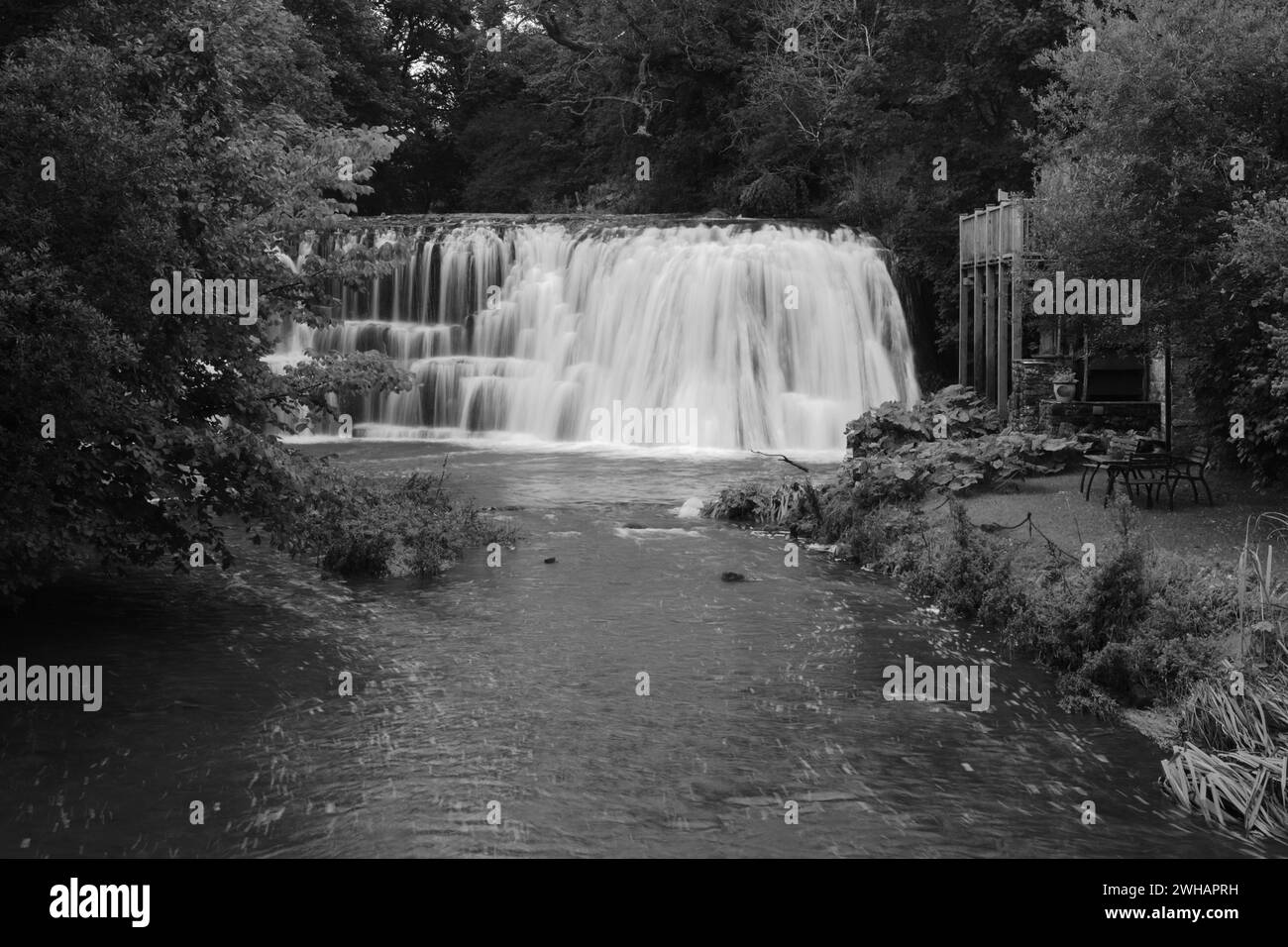 Cumbria waterfalls walks in cumbria Black and White Stock Photos ...