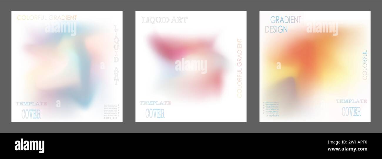 The gradient. A colorful template for the cover, poster, banner and ...