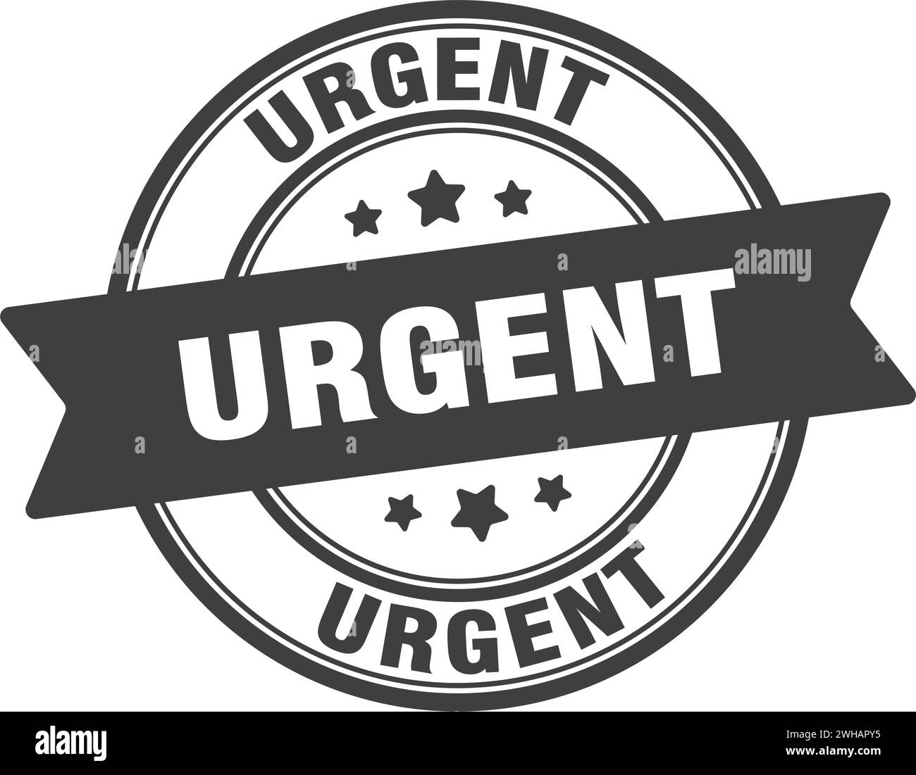 urgent stamp. urgent round sign. label on transparent background Stock ...