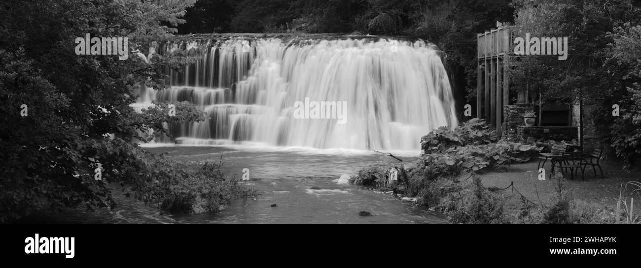 Autumn at Rutter Force waterfall, Hoff Beck near Appleby in Westmorland ...