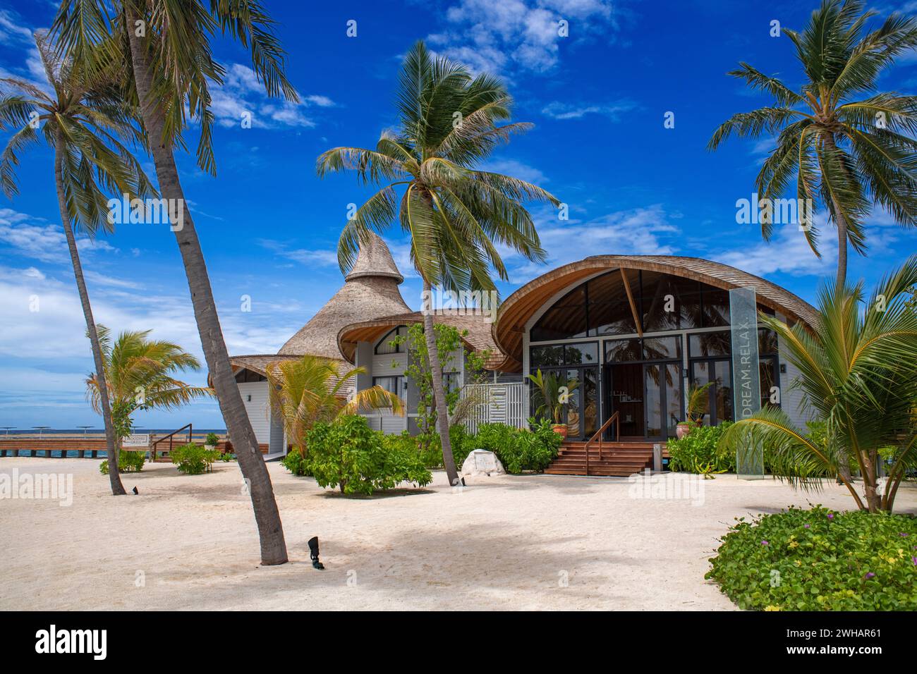 Spa of the outrigger maldives Maafushivaru luxury resort, South Ari ...