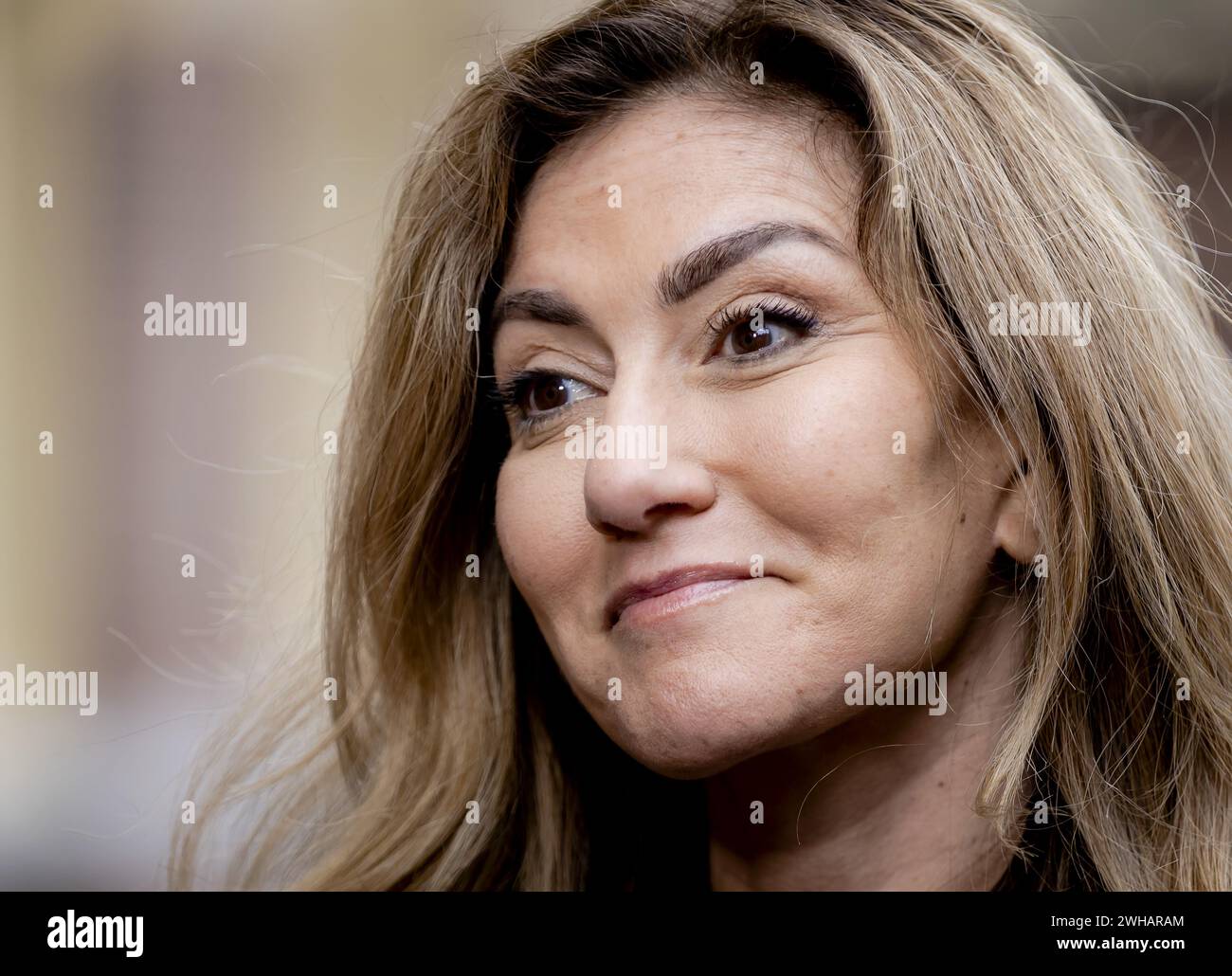 THE HAGUE - Dilan Yesilgoz, outgoing Minister of Justice and Security, at the Binnenhof. The ...