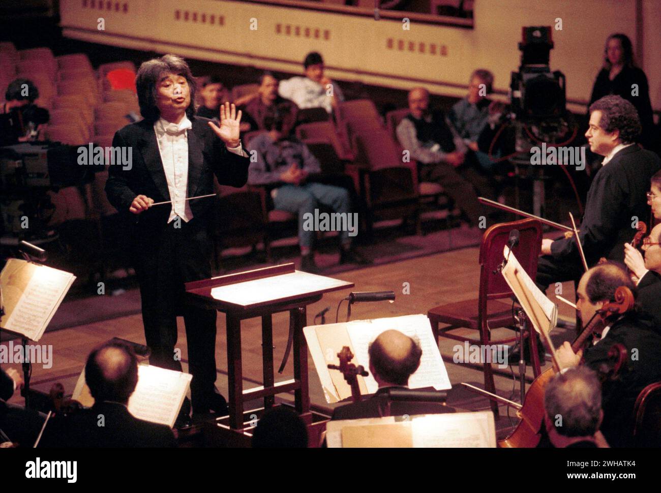 ***FILE PHOTO*** Japanese conductor Seiji Ozawa leads the Boston ...