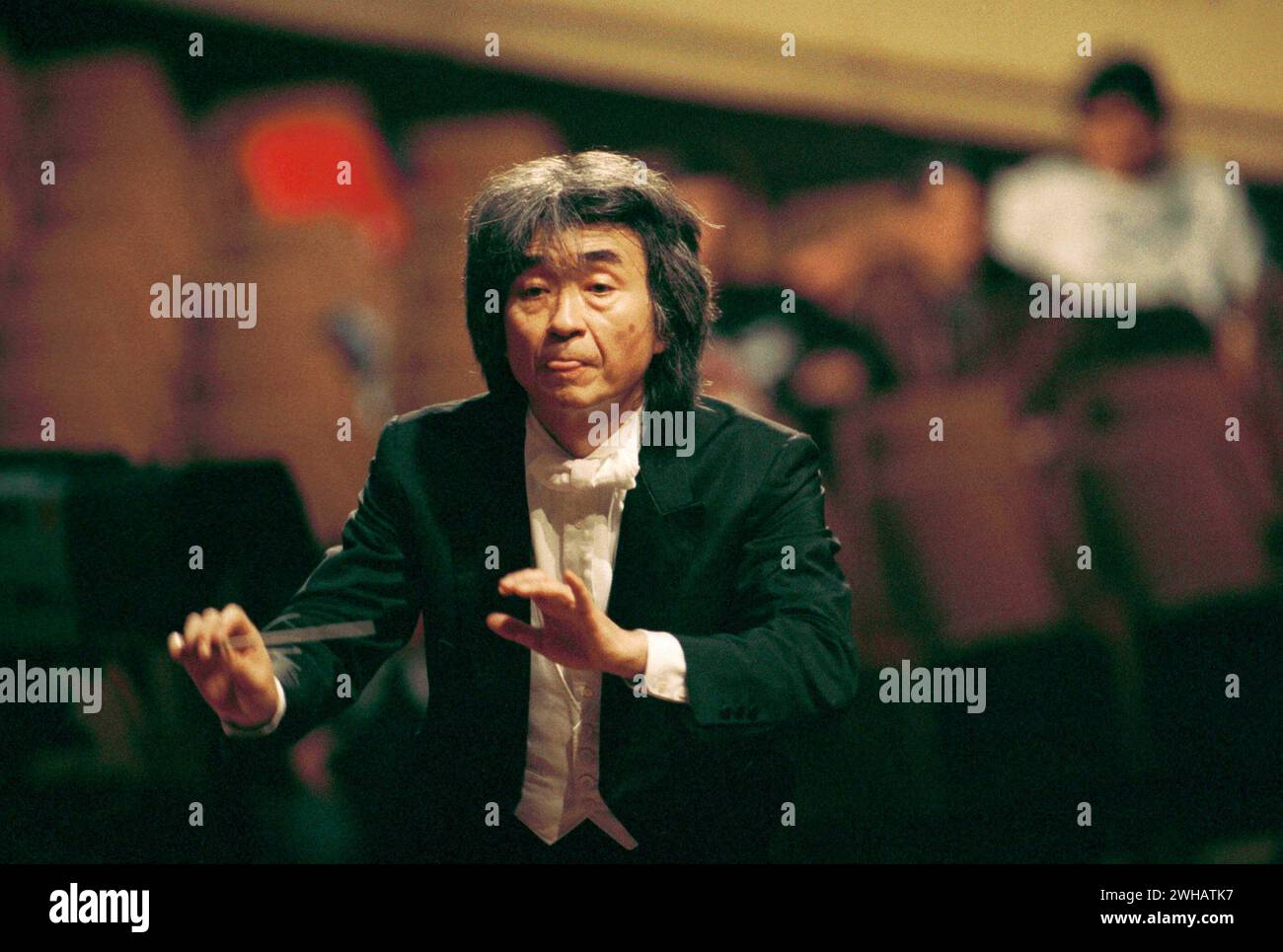 ***FILE PHOTO*** Japanese conductor Seiji Ozawa leads the Boston ...