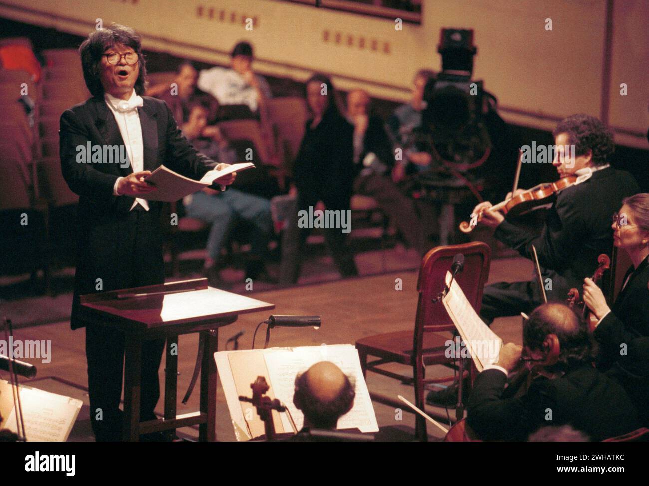 ***FILE PHOTO*** Japanese conductor Seiji Ozawa leads the Boston ...