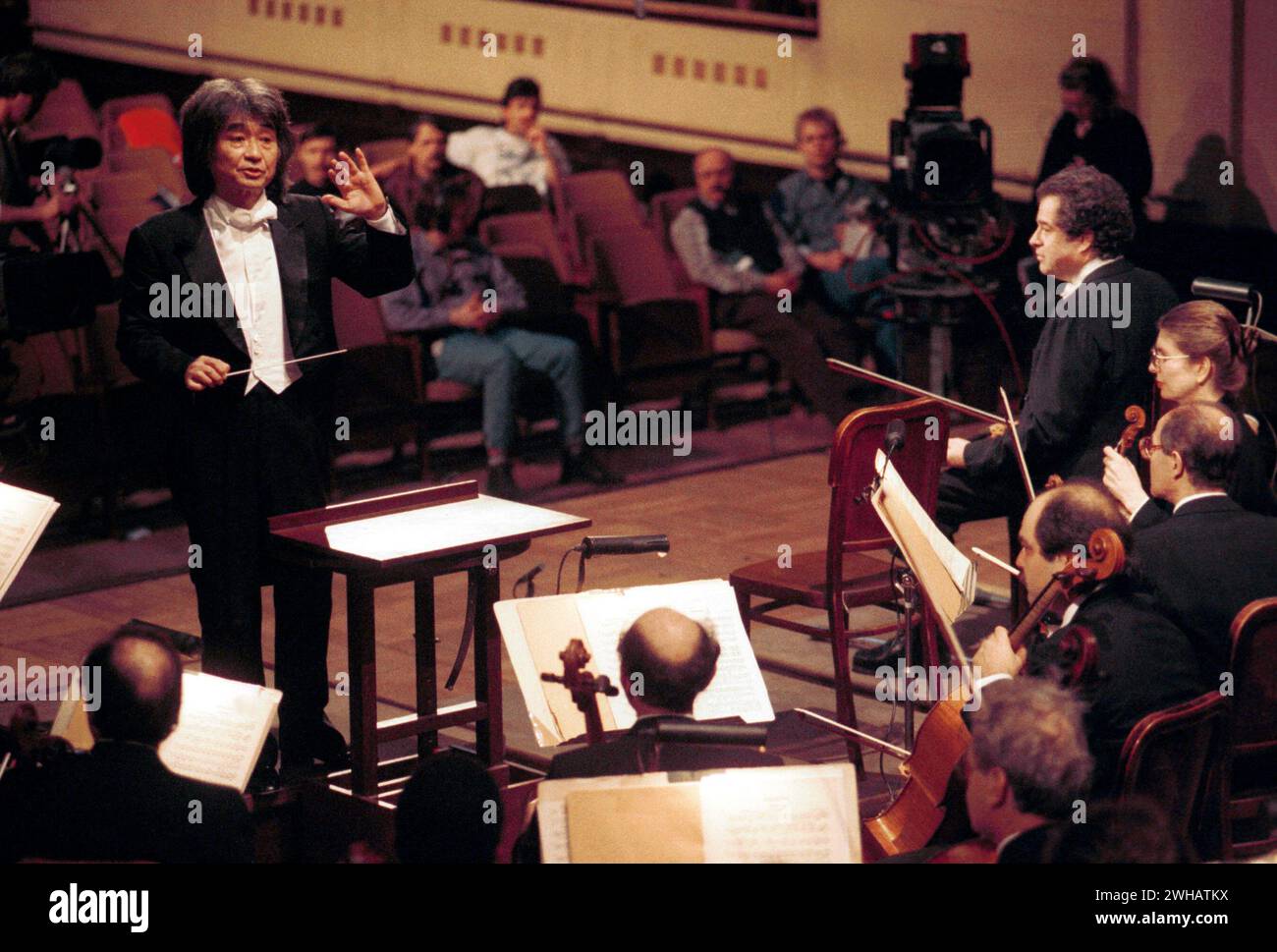 ***FILE PHOTO*** Japanese conductor Seiji Ozawa leads the Boston ...