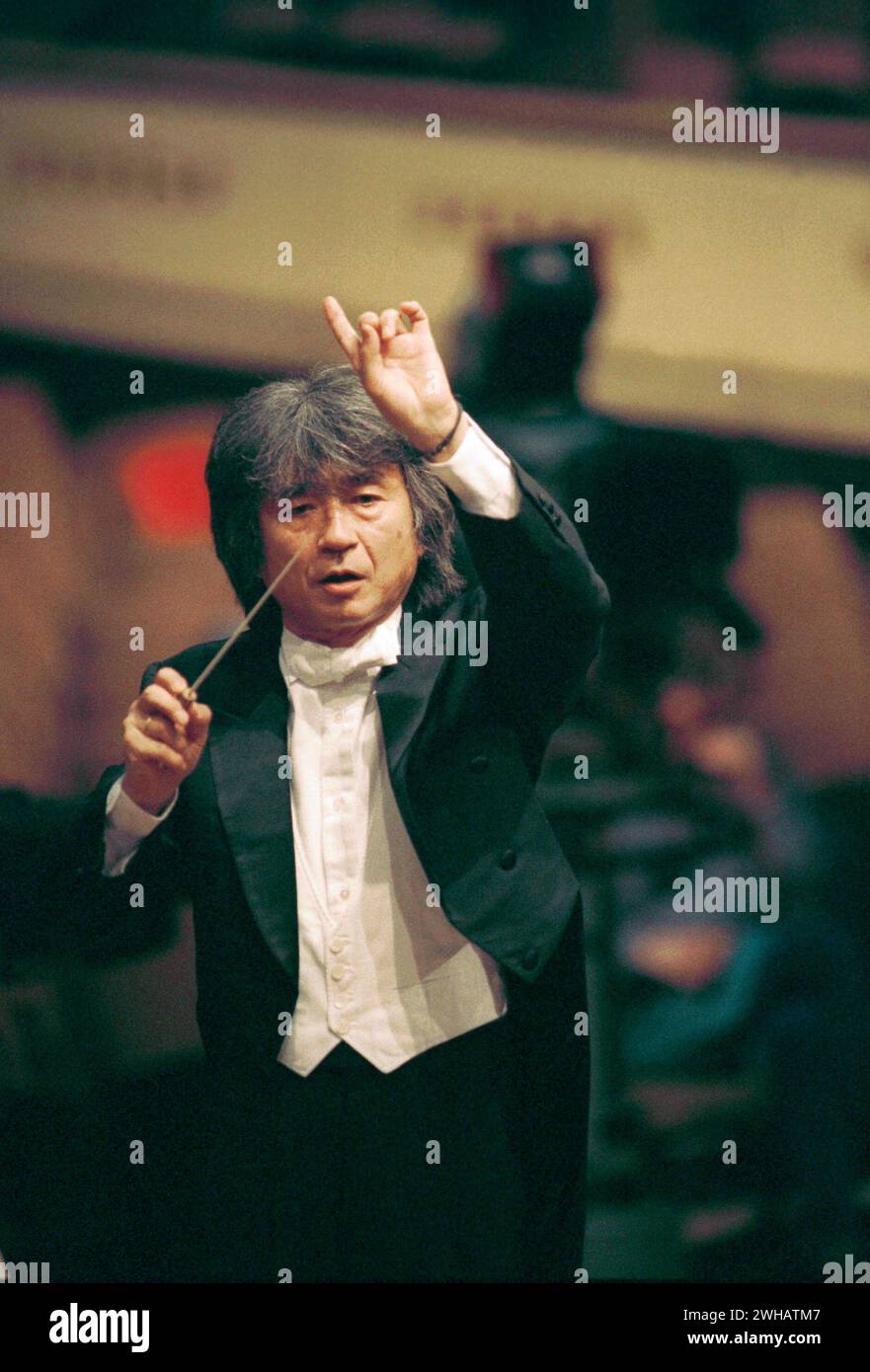 ***FILE PHOTO*** Japanese conductor Seiji Ozawa leads the Boston ...