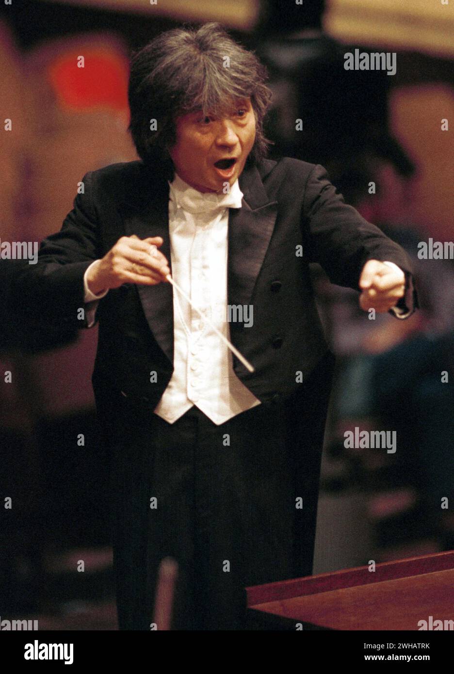 ***FILE PHOTO*** Japanese conductor Seiji Ozawa leads the Boston ...