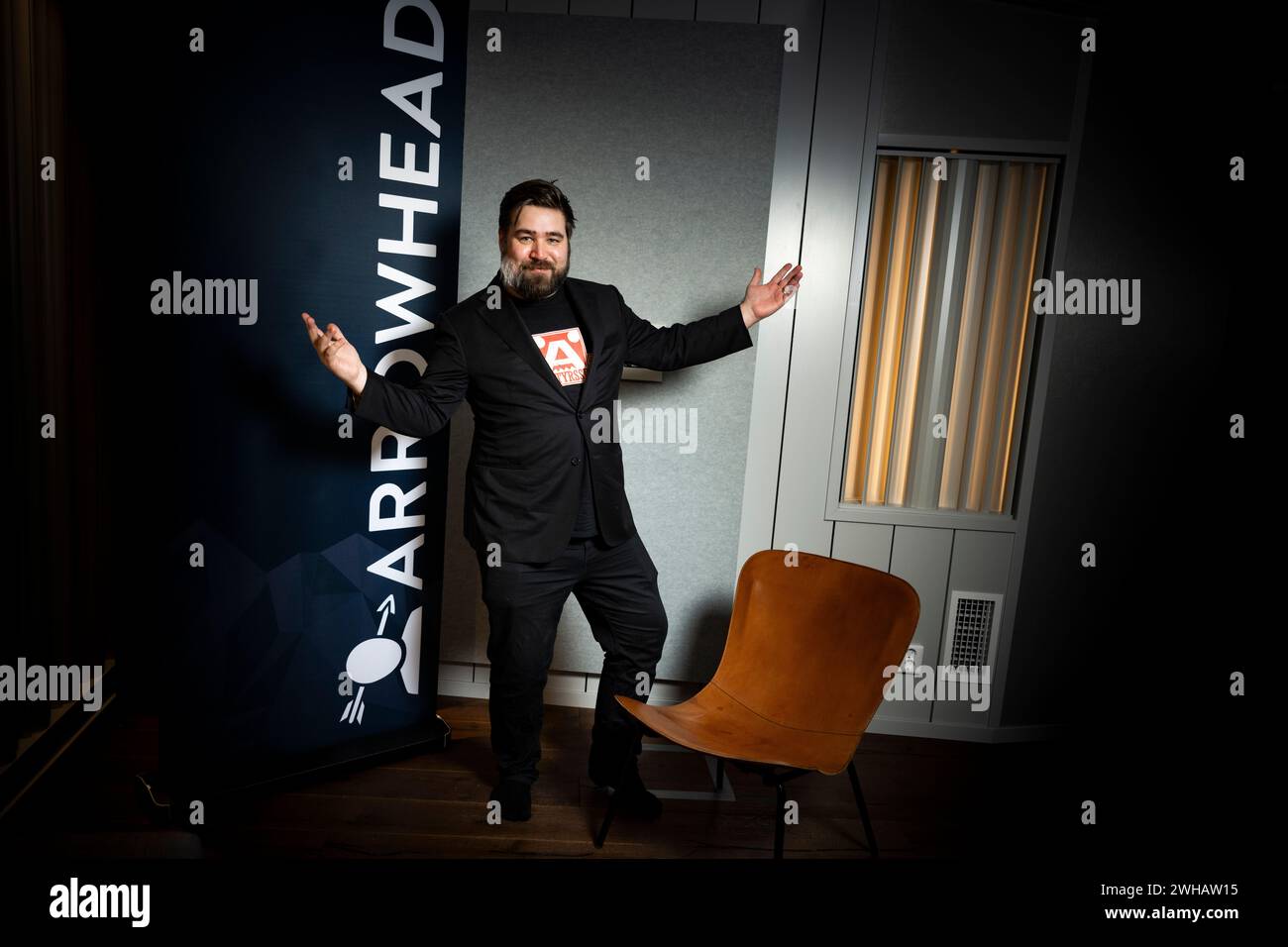 Johan Pilstedt, Arrowhead Game Studios CEO, photographed in Stockholm ...