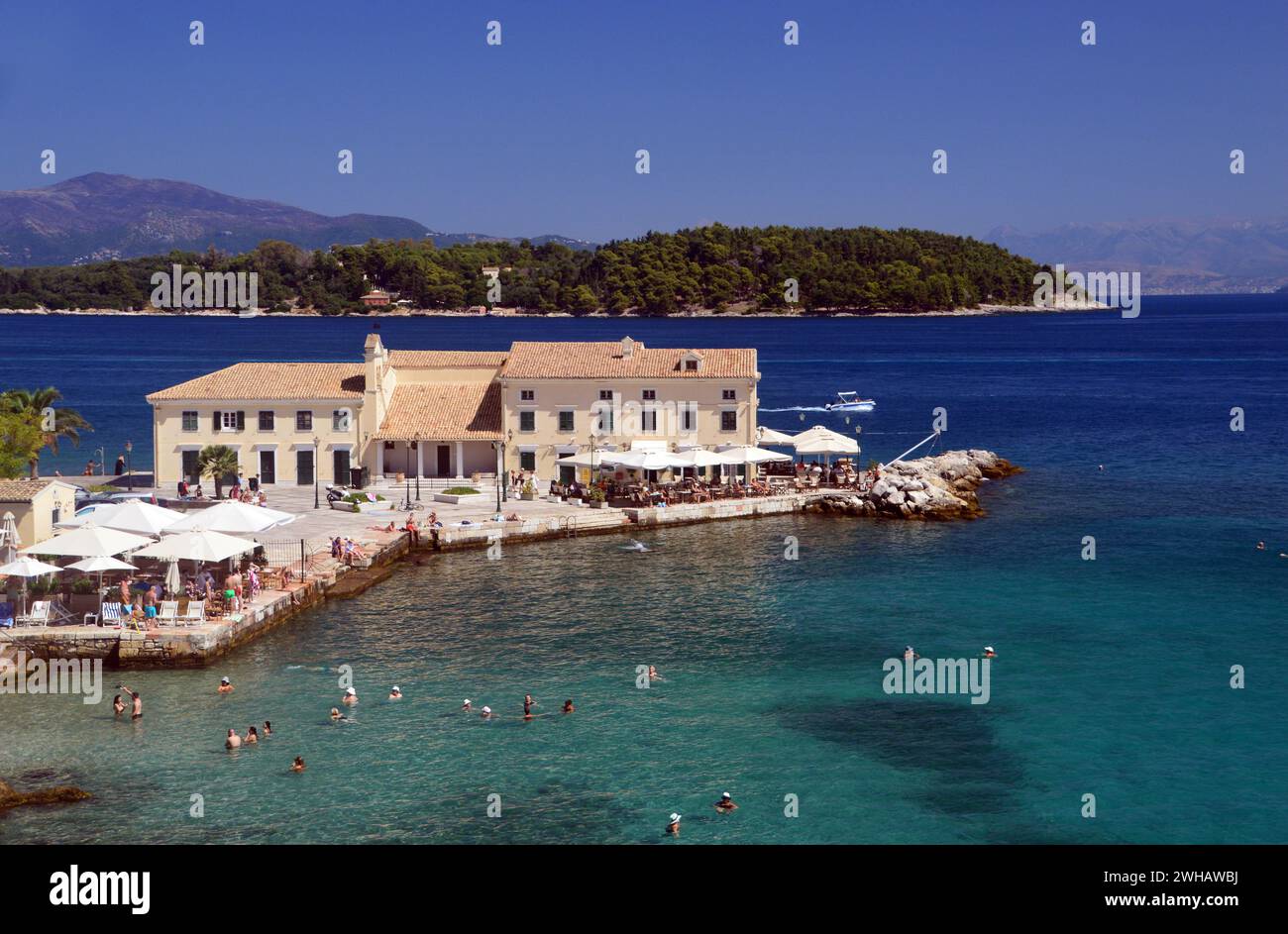 People Swimming & Sun Bathing by the Bars and Trevena's on Faliraki ...