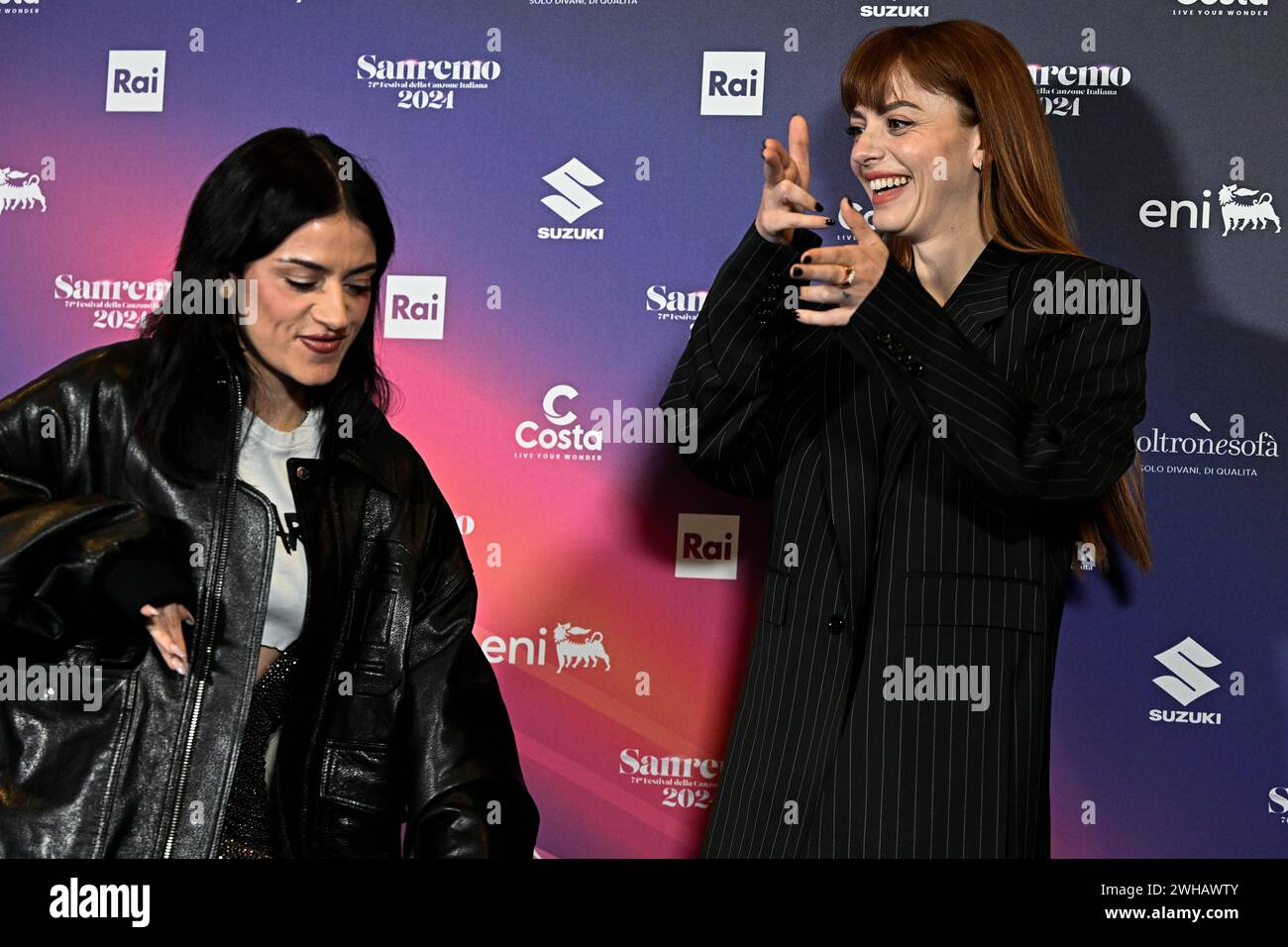 Sanremo, Italia. 09th Feb, 2024. Annalisa and La Rappresentante di ...