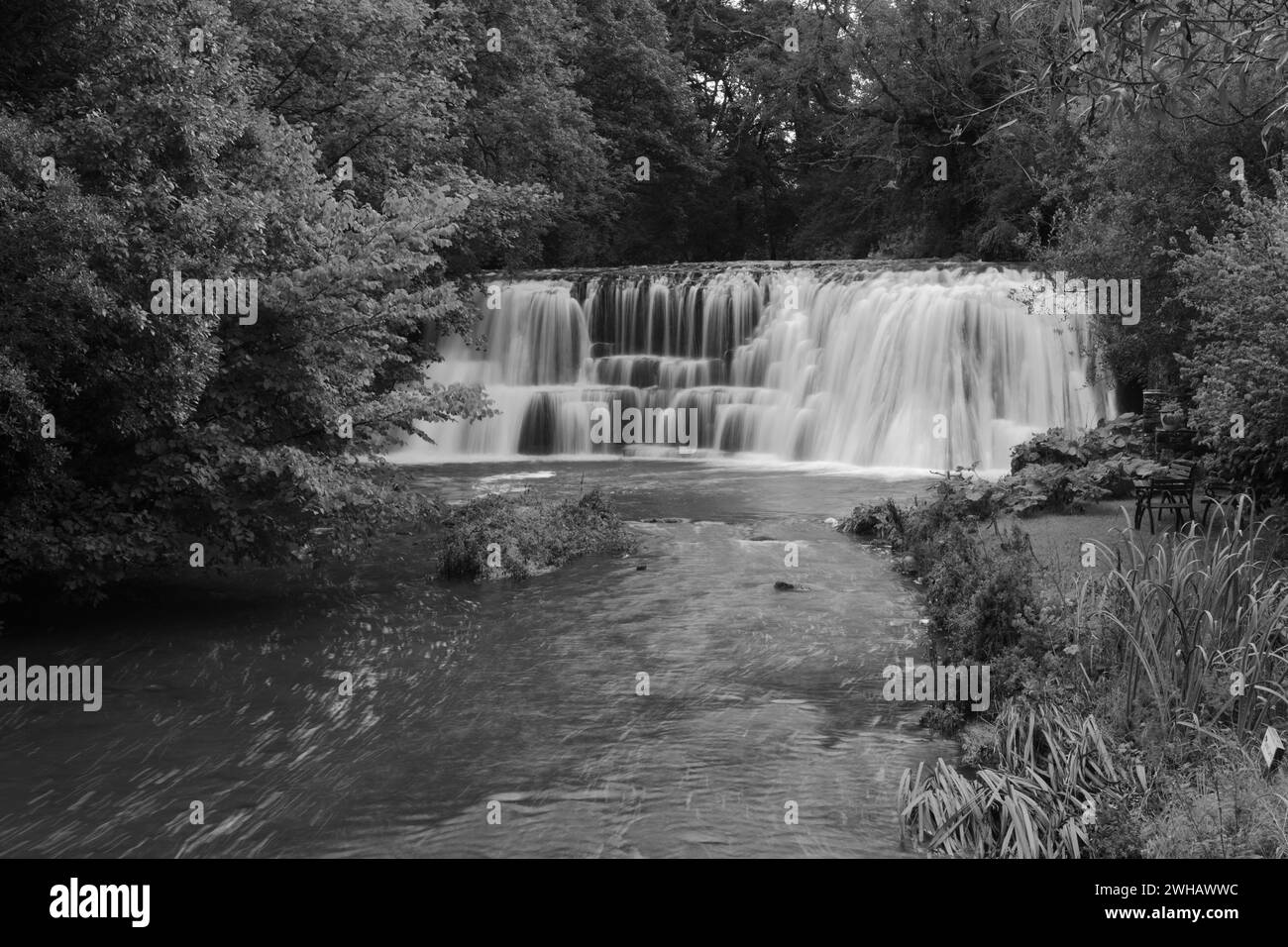 Autumn at Rutter Force waterfall, Hoff Beck near Appleby in Westmorland ...