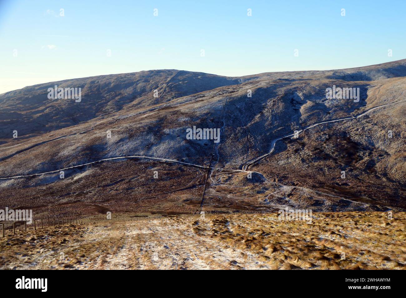 The Gatescath Pass (Track) from the Wainwright Branstree in Mardale ...